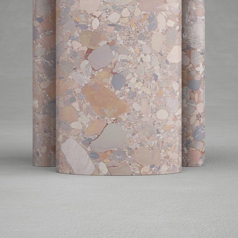 Dolce Stool - Breccia Rosso Francesco Balzano The Invisible Collection