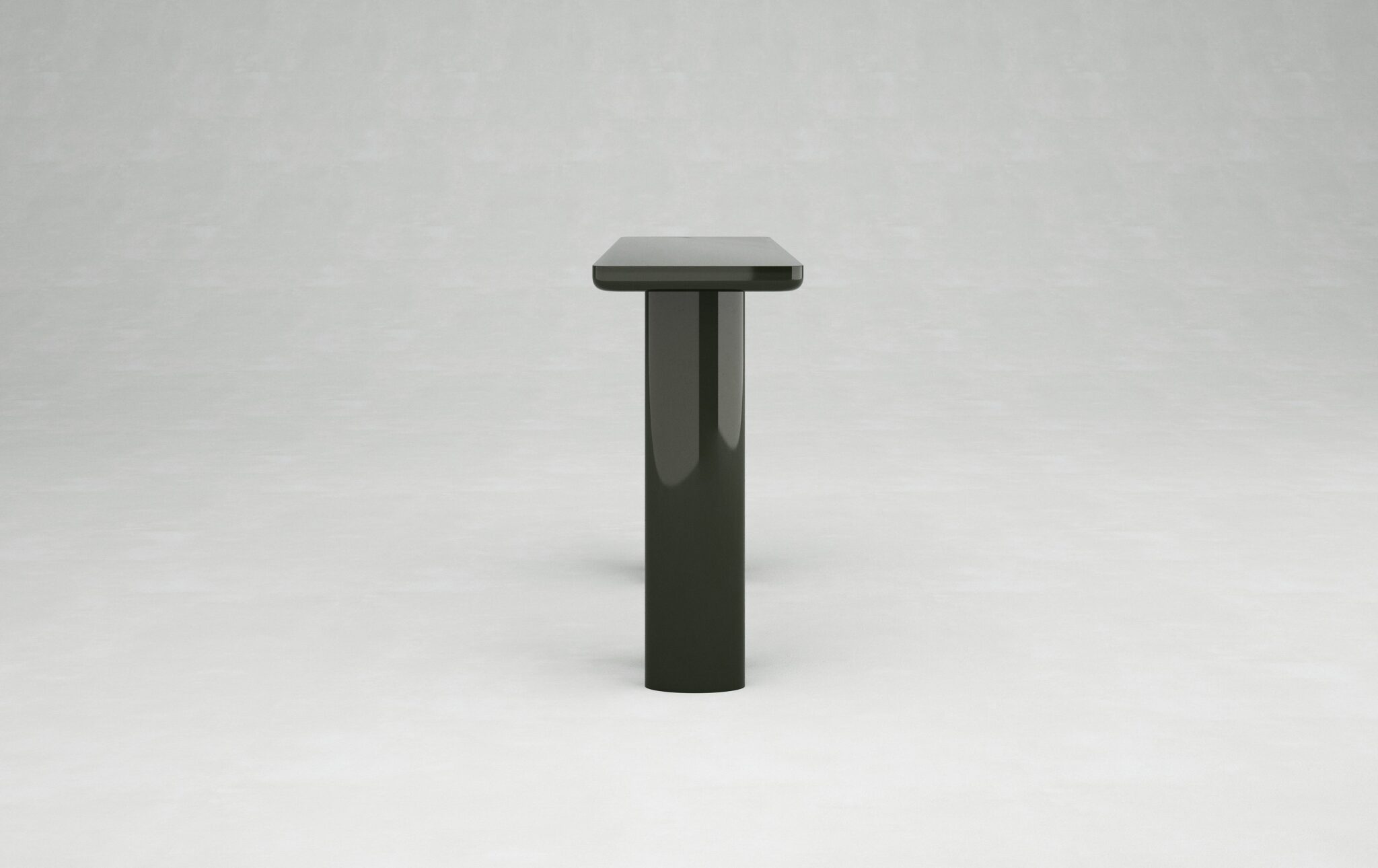 Console Swan Laque Vert Francesco Balzano The Invisible Collection